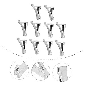 YARNOW 10pcs Support Buttons Mini Ice Chest Stainless Steel Cooler Stainless Steel Mini Fridge Metal Stand Freezer Clamp Refrigerator Clamp Aluminum Refrigerator Clamp Aluminum Clips