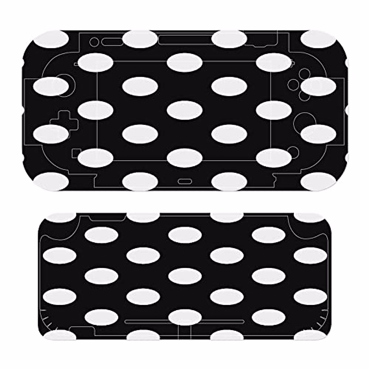 Big Polka Dot Pattern Compatible with Switch/Switch Lite Console Joy-Con Dock Sticker Skin Full Set Cute Stickers Cover for Switch Lite