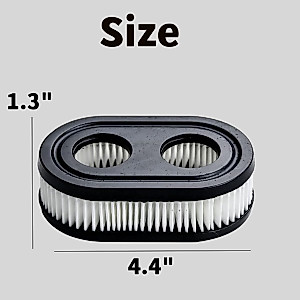 798452 593260 Air Filter with 595658 Lawn Mower Air Cleaner Cover Replacement for BS 103M02 104M02 104M05 09P700 093J02 550E 550EX, 575EX, 625EX, 625EXi, 675EXi, 725Exi, Troy-Bilt, Toro Recycler 22