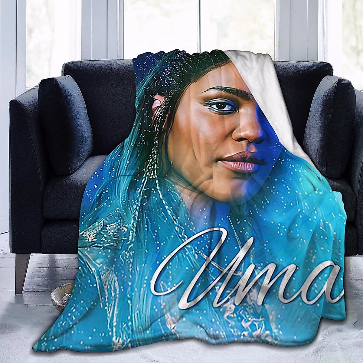 BNALAO Descendants Cartoon 3 Movie Blanket Cartoon Throw Flannel Blankets Lightweight Comfortable Bedding Gifts for Kids Adult 50"X40"