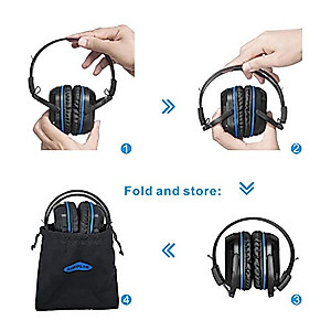 SIMOLIO 4 Pack of DVD Wireless Headphones, in Car Kids Wireless Headphones for Universal Car Entertainment System, Automotive IR Wireless Headphones, Note Will Not Work on 2017+ GM's or Pacifica