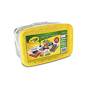 Crayola Super Art Coloring Kit, Arts & Crafts Gift for Girls & Boys, Styles Vary, 100+ Pcs [Amazon Exclusive]