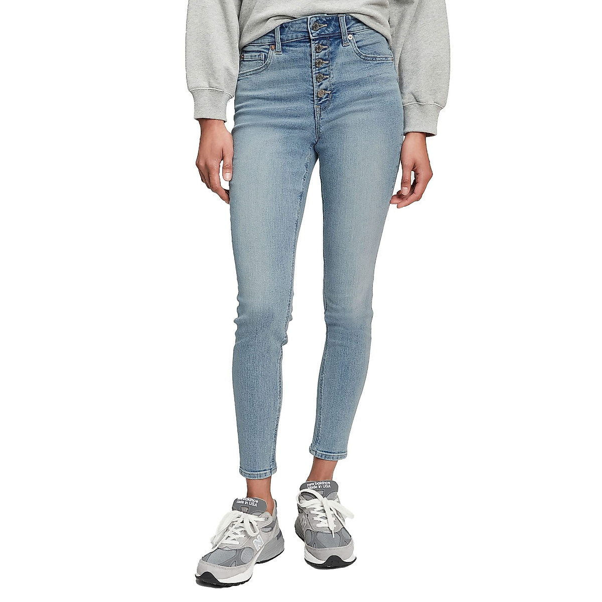 GAP Womens High Rise Legging Jeans, Light Haven, 29 Regular US