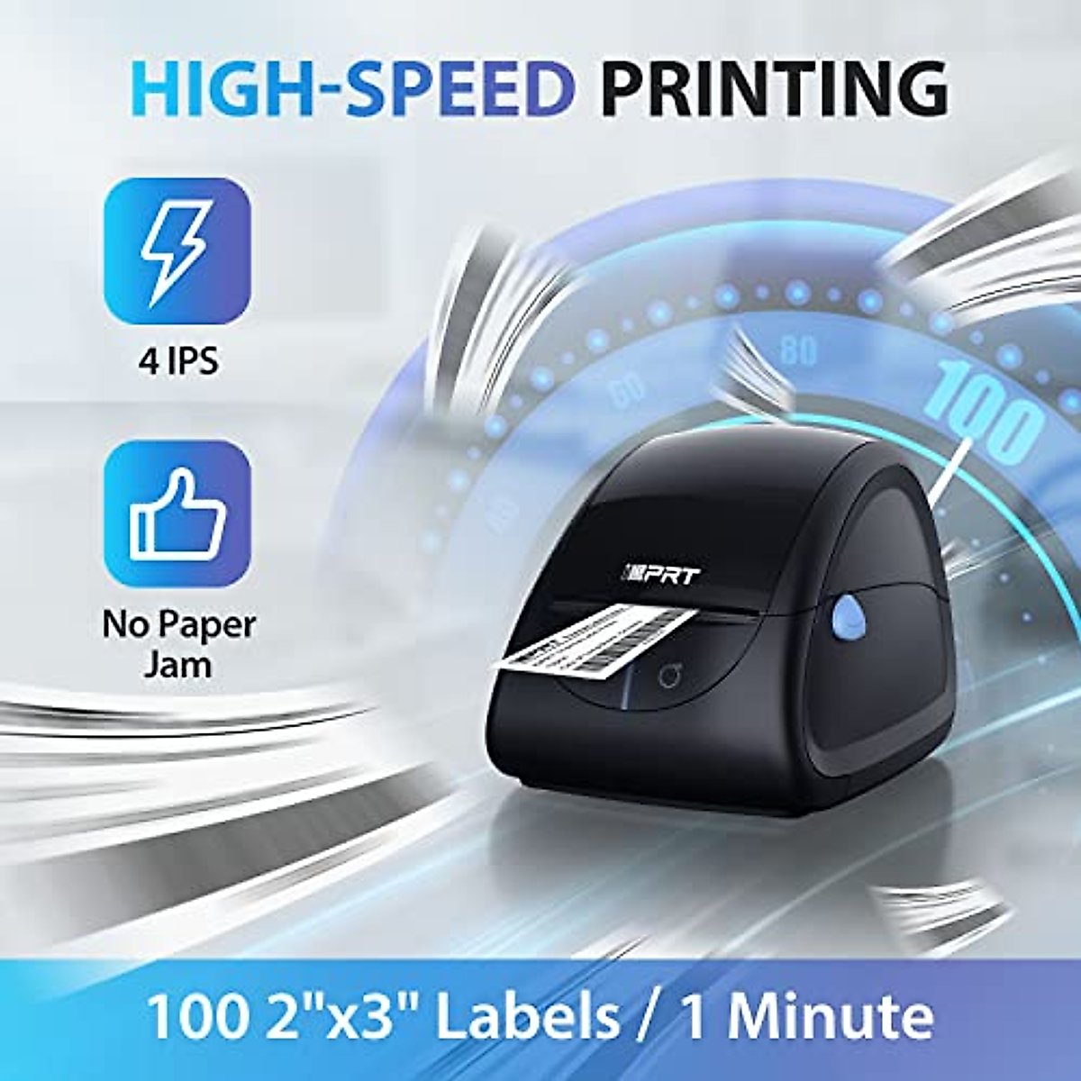iDPRT Label Printer - SP310 Direct Thermal Label Maker, Desktop Label Printer for Home, Office & Small Business, 1" to 3.35" Label Width for Barcode, Addresses, Mailing, Support Windows, Mac & Linux