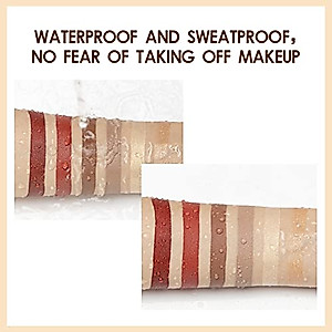 MEICOLY Contour Stick Makeup, Multi-Use Facial Repair Contouring Bronzer 3D Multi Stick, Face Body Shading Stick Foundation Cream, 0.25 Oz,03 Contour