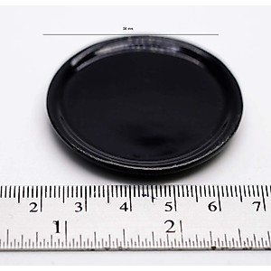 1shopforyou 4 Vintage Pizza Pan Home Decor Miniatures Supply Deco Food Kitchenware Cookware