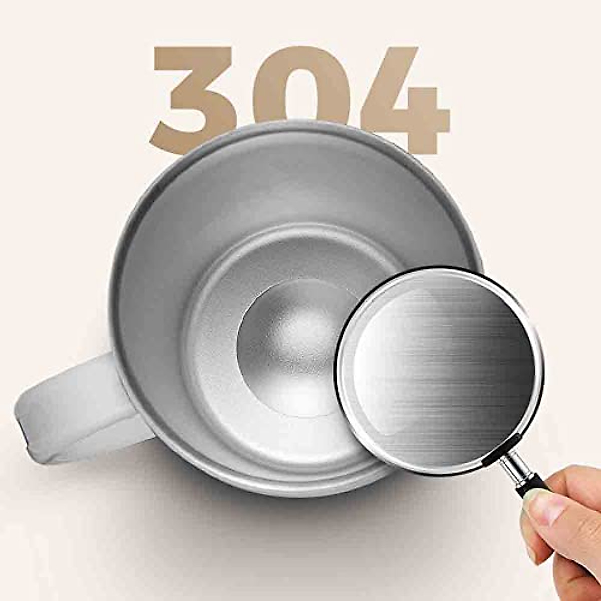 Handmade Barrel Beer Mug with Handle Travel Cup for Outdoor Home and Office 13 oz