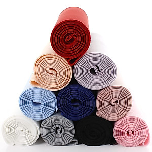 Solid Scuba Fabric Black 6 Inch Strip