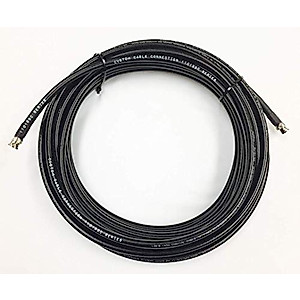 Custom Cable Connection 10 Foot BNC Male to BNC Male LMR400 Times Microwave 50 Ohm Coax Low Loss Antenna Cable for Ham Radio, WLAN, CB Radio and WiFi Antenna Feeders