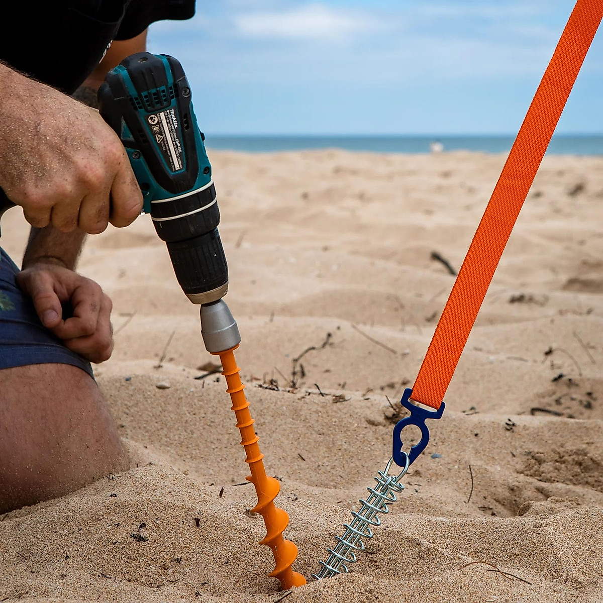 BRUNNER Peggy Peg Screw Pegs Sand 31 cm Set of 2