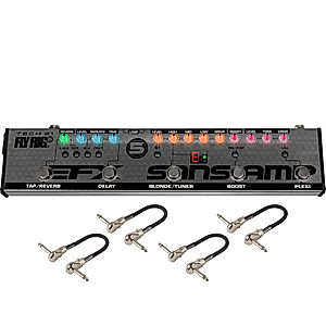 Tech 21 SansAmp Fly Rig 5 V2 Multi-Effects Pedal Bundle with 4 MXR Patches