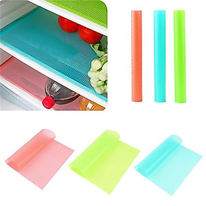 JINDIN Refrigerator Mats Liner Fridge Pads Shelves Liner for Keeping Vegetables Fruit Fresh Drawer Pad Table Mat 4pcs/lot Pink