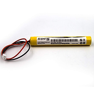 elxjar (5-Pack) 2.4V 800mAh Ni-CD Battery Pack Replacement for Exit Sign Emergency Light GP-2800-RD 2800RD GP-2600-RD GP-2600RD, EXR LED EL M6, EXR EL M6
