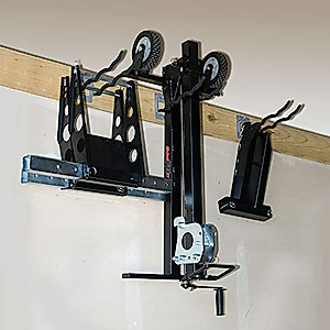 MoJack - MJ750XT Riding Lawn Mower Lift - 750lb Capacity, Adjustable Wheel Span, Safe & Sturdy Design - Ideal for Lawn Tractors, ZTR Riding Mowers, ATVs & Motorcycles for Maintenance & Repairs, Black