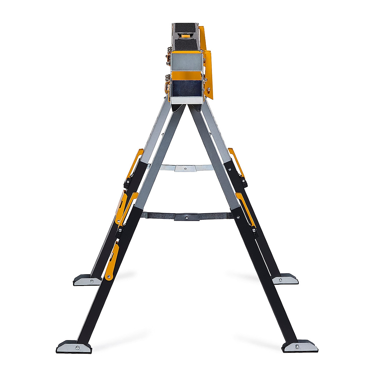 ToughBuilt - Folding Sawhorse - Sturdy, Durable, Lightweight, Heavy-Duty, 100% High Grade Steel - Adjustable up to 4x4 Size Support Arms - 1300 LB Capacity - (TB-C700) - 2 Pack