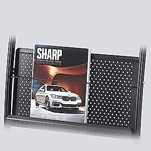 Magazine & Newspaper Baskets Magazine Rack Information Rack Newspaper Rack Magazine Rack Storage Book Rack Metal Iron Floor Universal Wheel Mobile Propaganda Display Stand Shelf Baskets