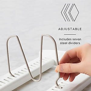 YouCopia StoreMore Adjustable Pot Lid Organizer, Standard, White