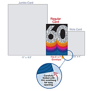 The Best Card Company - 100th Birthday Card with Envelope (8.5 x 11 Inch) - 100 Years Old, Big Stationery Birthday Greeting- Inflated Messages Milestones 100 (Not Actual Balloons) J5651HMBG-US