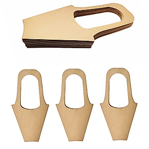 LONG XIN SERIES 20pcs Kraft Paper Flowers Gift Bags Bouquets Bags with Handle Flowers Wrapping Gift Home Decoration（20pcs, Size: Small