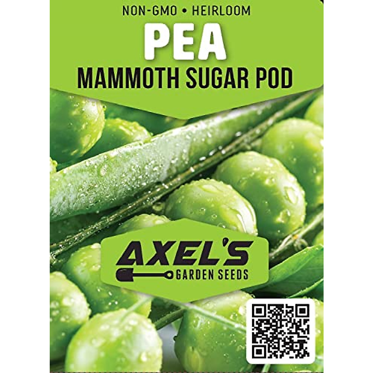 Bulk Pea Seeds for Planting - Grow Mammoth Snow Melting Sugar Pod Peas in Home Outdoor Garden - Non-GMO Heirloom with Instructions to Plant a Home Vegetable Garden (4 Ounces)