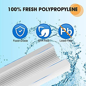 PUREPLUS 10" x 4.5" Whole House Pleated Sediment Filter for Well Water, Replacement Cartridge for GE FXHSC, Culligan R50-BBSA, Pentek R50-BB, DuPont WFHDC3001, American Plumber W50PEHD, GXWH40L, 2Pack