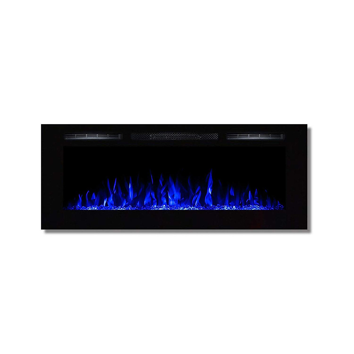 Moda Flame 50 Inch Cynergy Crystal Stone Built-in Wall Mounted Electric Fireplace