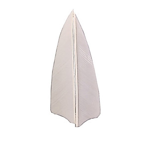 50 Pcs Turkey Feather Fletching 3 Inch Right Wing Arrow Feathers Vanes(White)