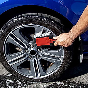 Barrett-Jackson Fender Bumper Tire Brush with Soft Grip Handle