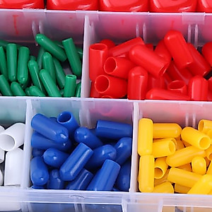 Set Of 170 Rubber Protective Caps PVC Slip Resistant Caps Assorted Size Protective Caps For Screw Lubrication Nipples