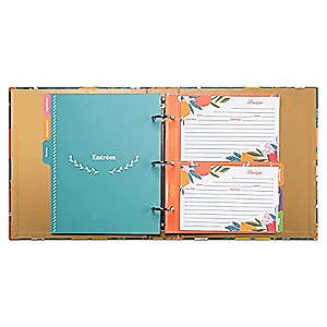 Jot & Mark Binder Page Protectors for 4x6 Recipe Cards or Photos (50 Count) | Crystal Clear Plastic Archival Sleeves fit 3 Ring Binders (8.5" x 9.5", 2 Pocket)