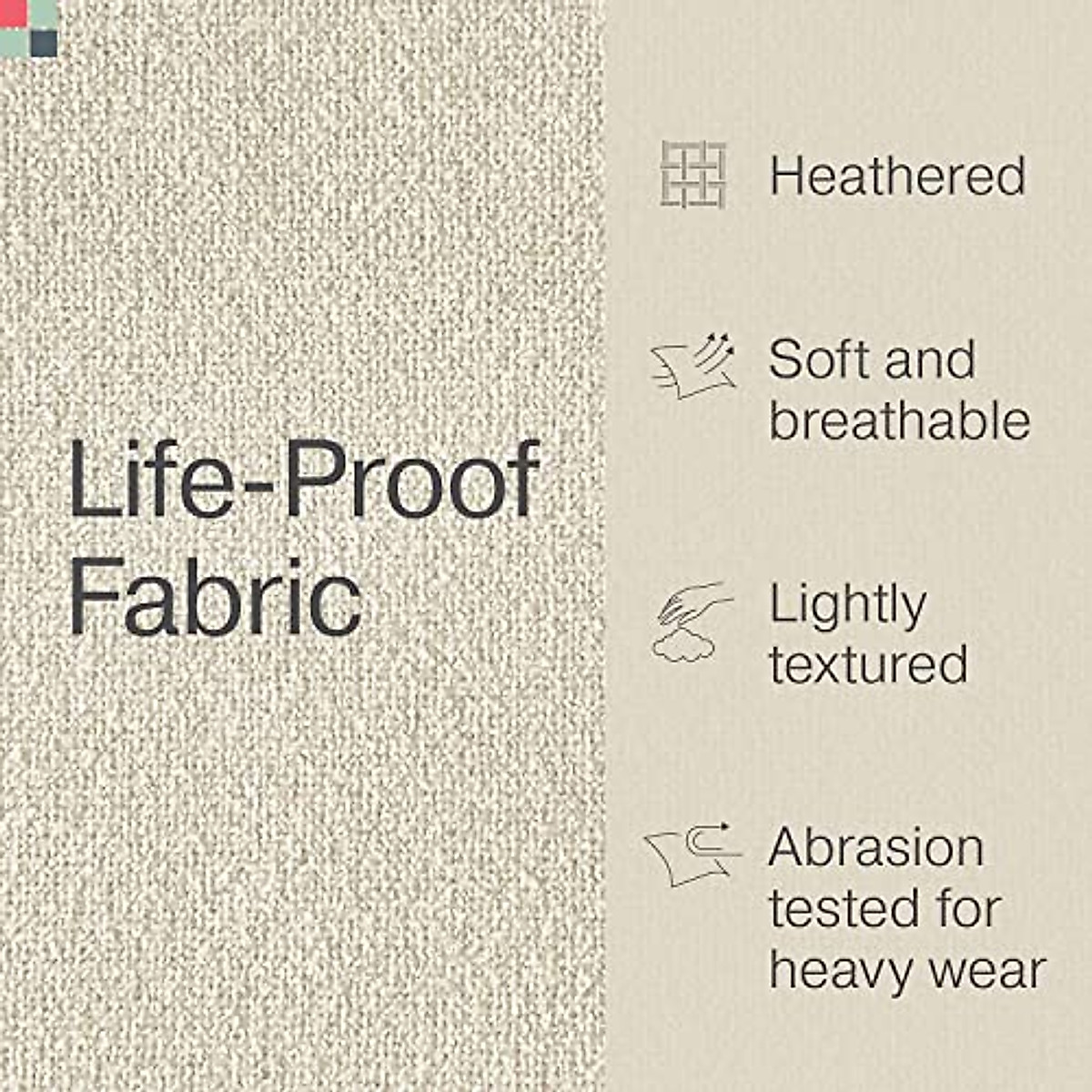 Mid-Century Curved Back Loveseat Sofa - 57.5" - Luxury and Comfortable Home Decor for Offices, Living Rooms, and Bedrooms - Solid Wood Legs and Breathable Fabric Cushions (Ivory)