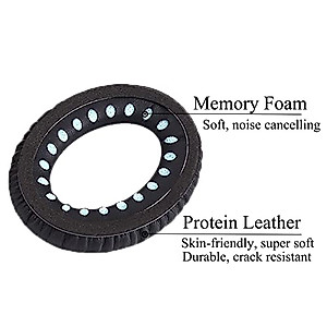 Krone Kalpasmos Premium Bose QC35 Headphones Ear Pads, Fits QuietComfort 35 ii / QC25 / QC2 / QC15 / Ae2 / Ae2i / Ae2w / SoundTrue & SoundLink(Over-Ear), Memory Foam Cushion – Black + Grey Fabric