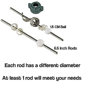 Do it Best Bathroom Sink Stopper Replacement Pop Up Center Assembly- Ball Rod- Lavatory Drain Universal Popup Assembly Repair Kit- Pack of 2 Lift Rod