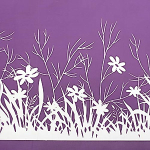 AK ART KITCHENWARE Grass Cake Mesh Stencils Royal icing Lace Mat Fondant Molds Cake Decorating Tools Cake Stencils Pastry Tools Bakeware Art Decor Stencils Food Decorating Stencils MST-26