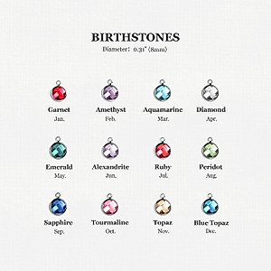 Caramel Sweet Life Name Necklace with Birthstone, Personalized Gifts for Women, Handmade Custom Necklaces for Girls