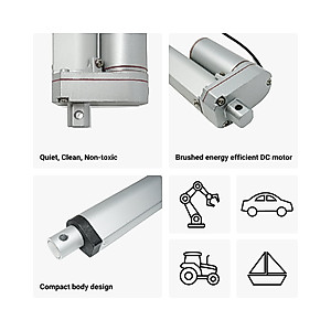 Progressive Automations 24V Mini Linear Electric Actuator - 6 inches, 150 lbs, Innovative Compact Design and Versatile Capabilities for Home and General Automation, Automotive, Manufacturing, PA-14