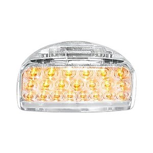GG Grand General 77231 Amber 31-LED Peterbilt Headlight Turn Signal Sealed Light with 3 Wires for Front/Park/Turn Functions and Clear Lens, Amber/Clear