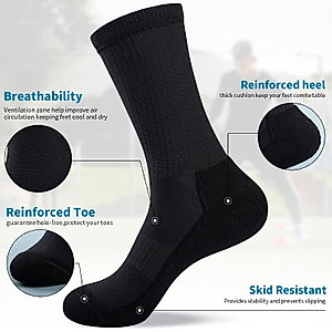 TANSTC Socks Men Women Grip Socks Soccer Anti Slip, Socks for Women Pilates Yoga Non Slip