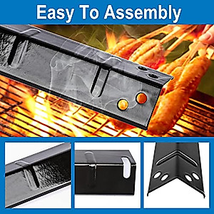 Uniflasy Grill Replacement Parts Kit for 3-Burner Walmart Expert Grill XG10-101-002-02 Stainless Steel Grill Burner and Heat Plate Shield