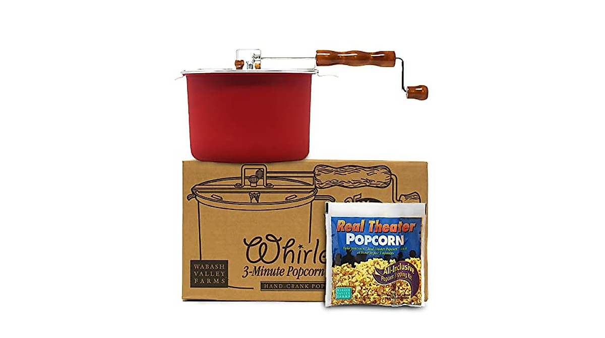 Original Whirley-Pop Popcorn Popper Kit - Fast, Theater-Style Popcorn