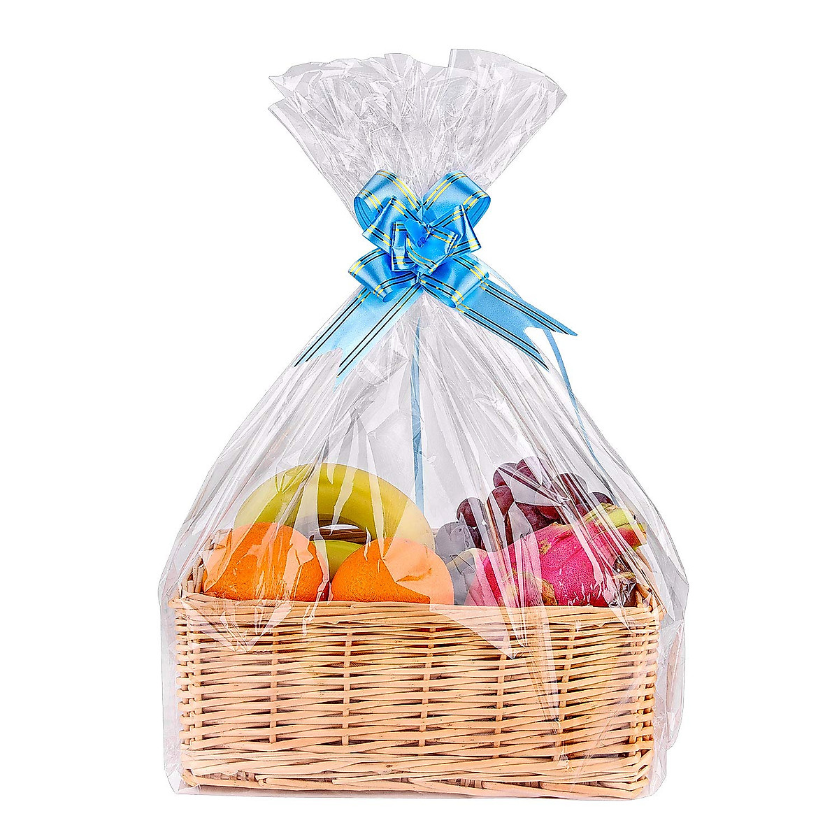 Awpeye Cellophane Bags, Large Clear Cellophane Wrap for Baskets, Gifts 24"x 30" 2 Mil Thick (20 Pack)