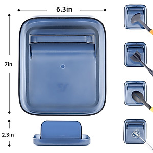 Li&Zhao Kitchen Utensil Rest, Stylish Spoon Rest with Lid Holder for Stove Top, Spoon Rest for Kitchen Counter with Nonslip Pads, Kitchen Gadgets & Kitchen Utensils Holder