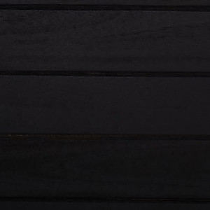 SAFAVIEH Outdoor Collection Brisbane Black Acacia Wood Storage Bench