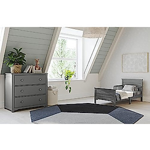 Forever Eclectic Woodland Flat Top Toddler Bed, Brushed Pebble