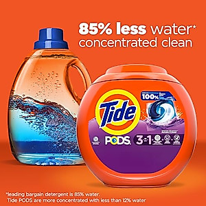 Tide PODS laundry detergent pacs, 3-in-1 Stain Remover, Odor Fighter, Color Protector, 112 Count, HE compatible, Spring Meadow Scent
