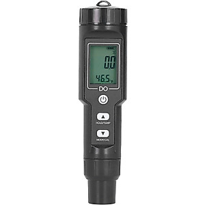 Generic Dissolved Oxygen Meter, Digital Oxygen Test Kit Analyzer, DO Probe with ATC for Aquarium, Measurement Range: 0‑30mg/L 6 Replaceable Electrode Tips, 30ml Electrode Filling Fluid