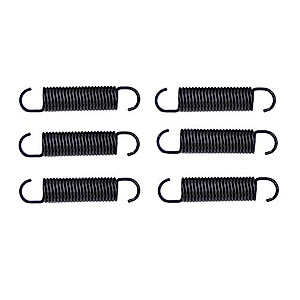 Yoogu 3inch (Pack of 6) Furniture Replacement Springs for Recliner Couch Sofa Bed Black [23 Turn]