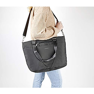 Baggallini womens Travel Avenue Tote, Charcoal, One Size US