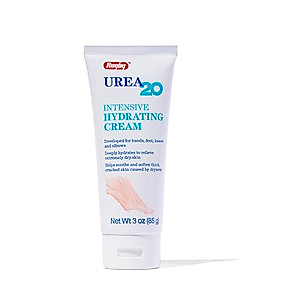 Rugby Urea 20% Intensive Hydrating Cream - Urea Cream for Feet, Hands, Knees, and Elbows - 20% Urea Intensive Strength Cream - 3 Oz