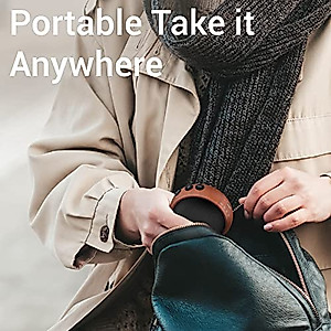 SoundMe Small Sound Machine Brown Noise Machine 30 Soothing Natural Sounds Rain Fan Pink White Noise Machine for Baby Kids Adults with 36 Volume Control Powered by AC or USB Sleep Timer Wood Grain